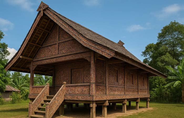 Seni Ukir Sakral Di Rumah Adat Suku Kulawi